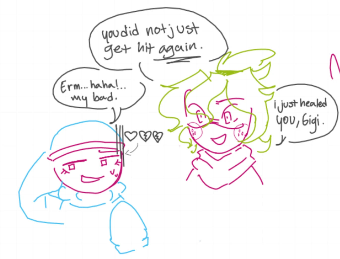 This should be the canon interaction with sprout and gigi | Fandom