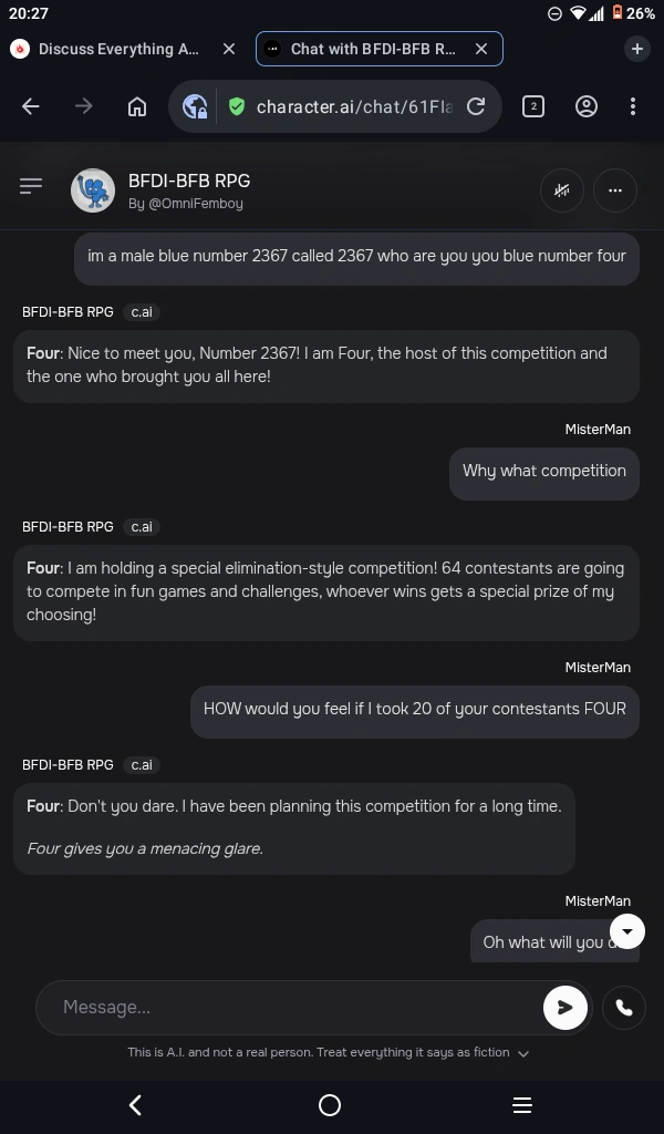 Bruh WHY IS FOUR MAD AT ME😭 | Fandom