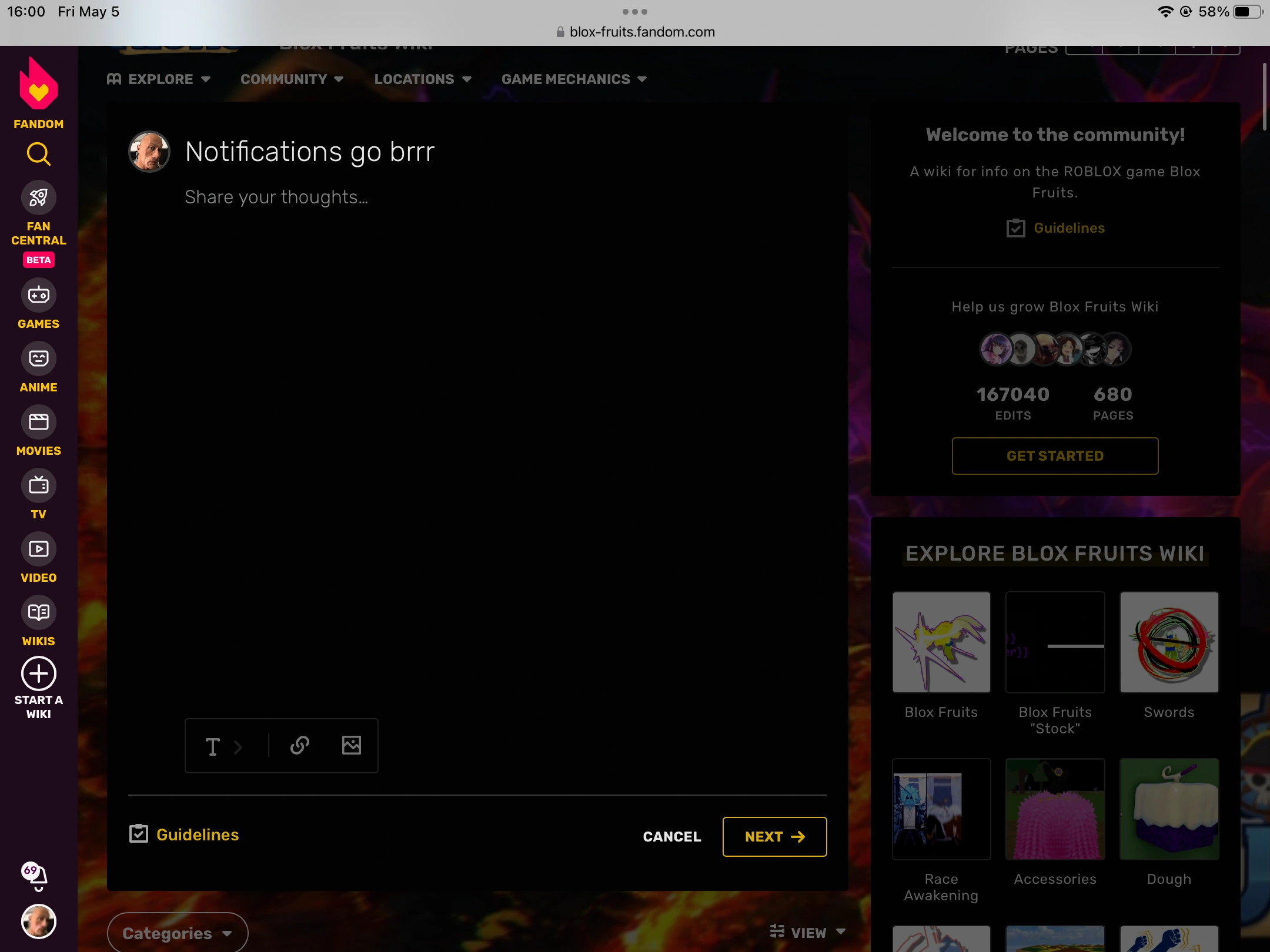 Notifications go brrr | Fandom