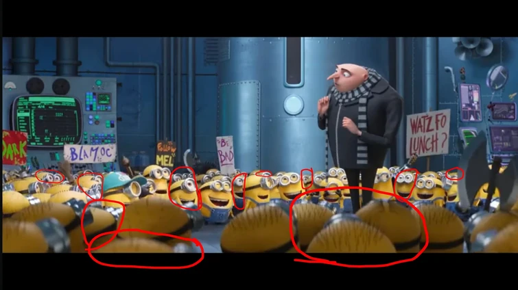 Did you know in this scene, a lot of the Minions seem to be doing the ...
