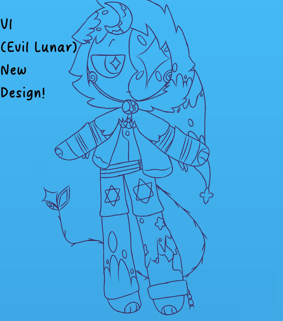 VL (Evil Lunar) new design sketch! | Fandom