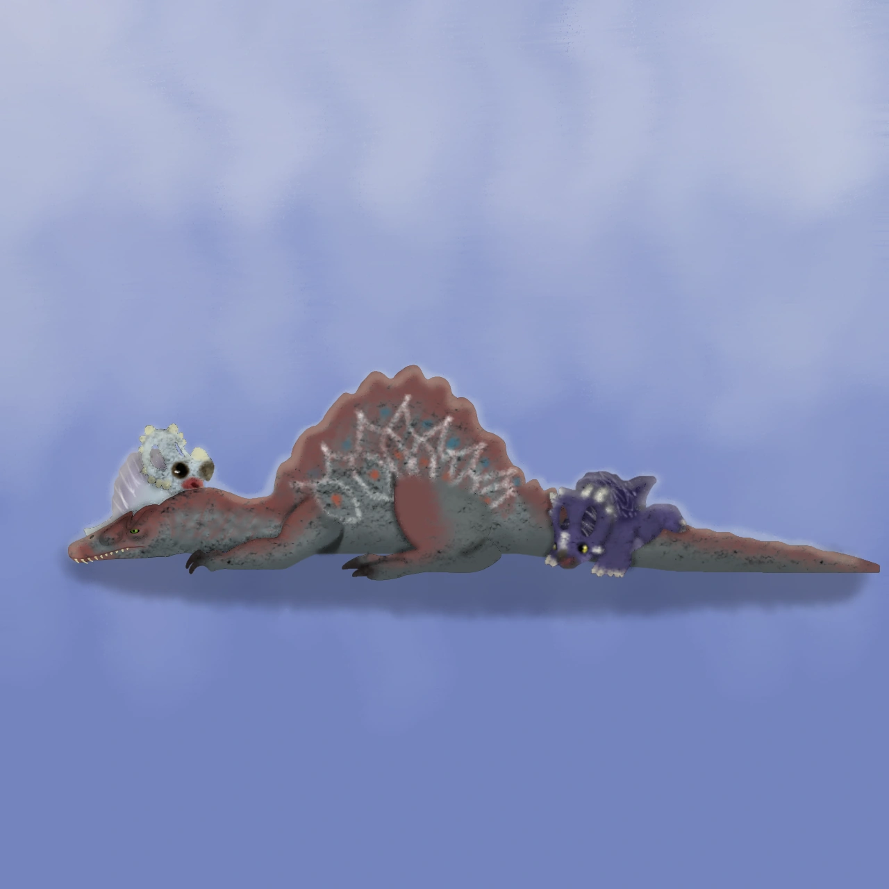 Spino and Spinoceratops Drawing | Fandom