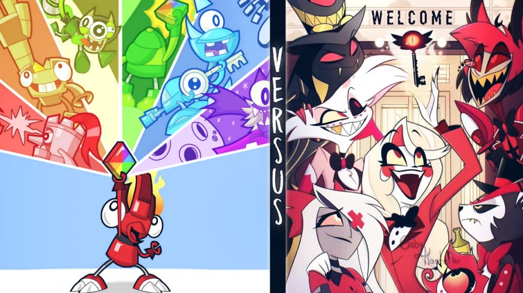 Death battle mixels vs hazbin hotel (cartoon network vs prime video ...