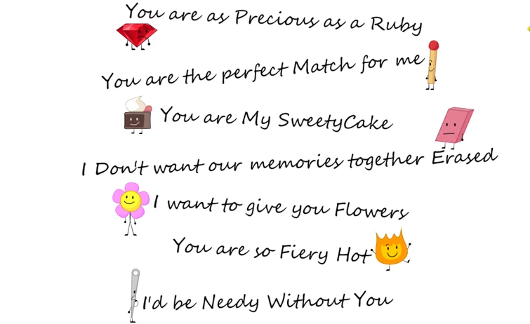 Use this BFDI Related Love Letter IF you have a crush. | Fandom