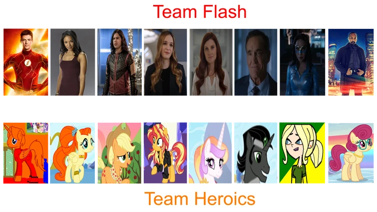 Ninearlia's Total Drama & Power Rangers Version of Team Flash (Team ...