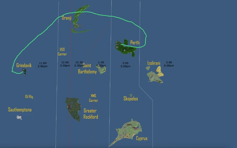 PTFS Timezone Map | Fandom