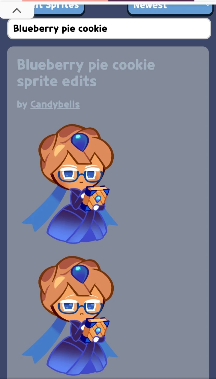 I made some blueberry pie cookie sprite edits | Fandom
