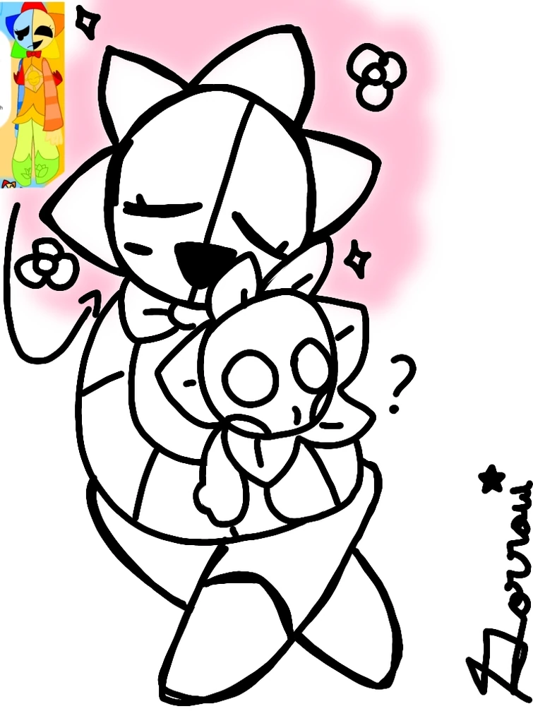 Sundrop hugging Dandy | Fandom