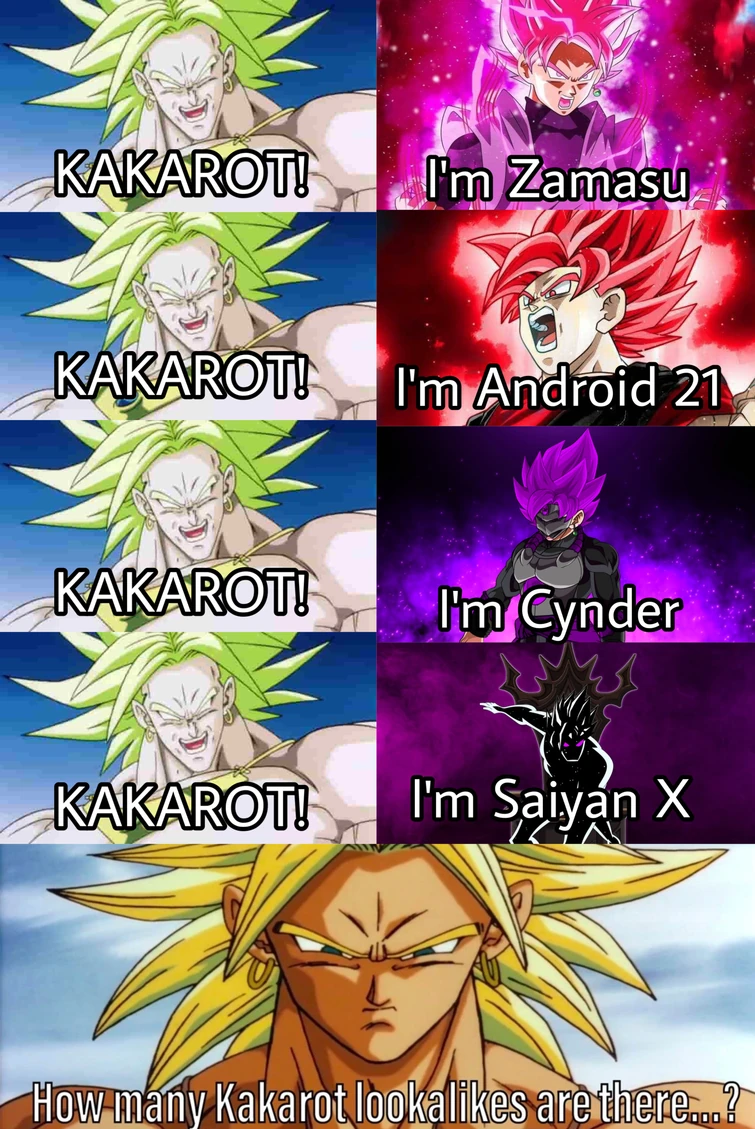 Broly Sees The Goku Black and The 3 Main Villains Of X Tinction | Fandom
