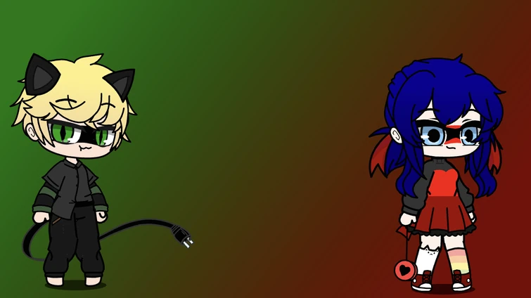 Miraculous Gacha Club Pt 1; Ladybug, Chat Noir, and Rena Rouge | Fandom