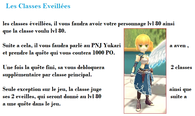 Classe Eveille | Wiki Eden Eternal | Fandom