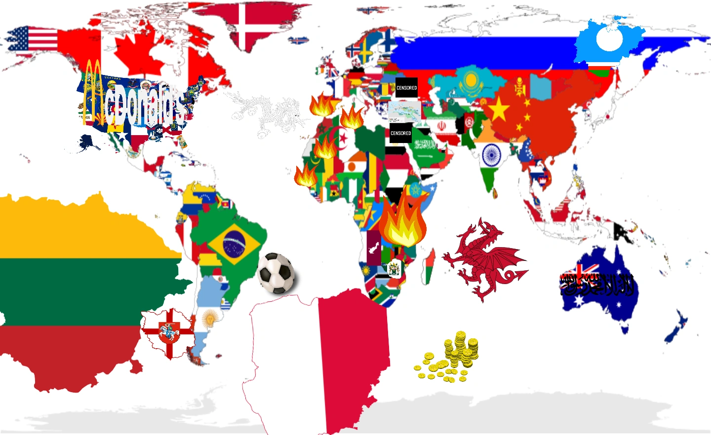 world map but the 2090s kids took over | Fandom