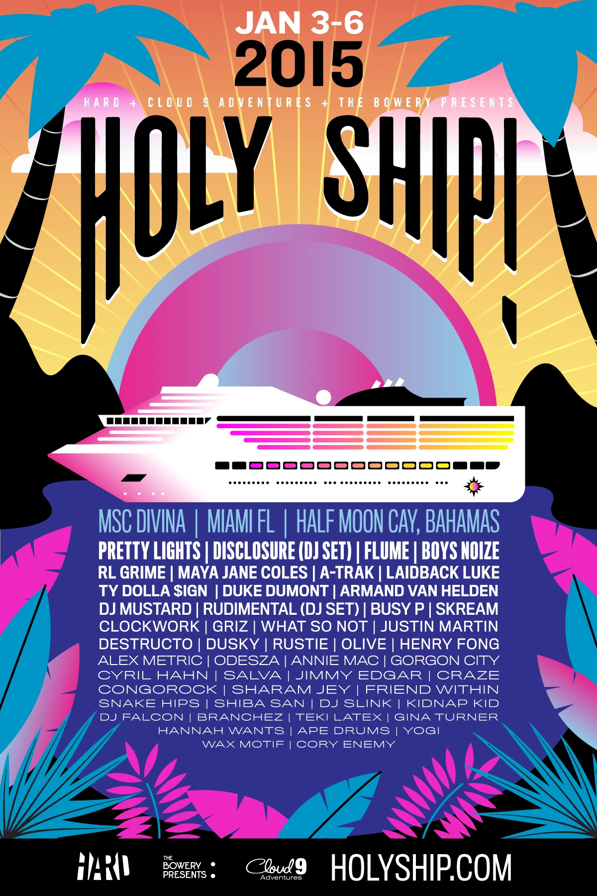 Holy Ship! January 2015 | EDM Wiki | Fandom
