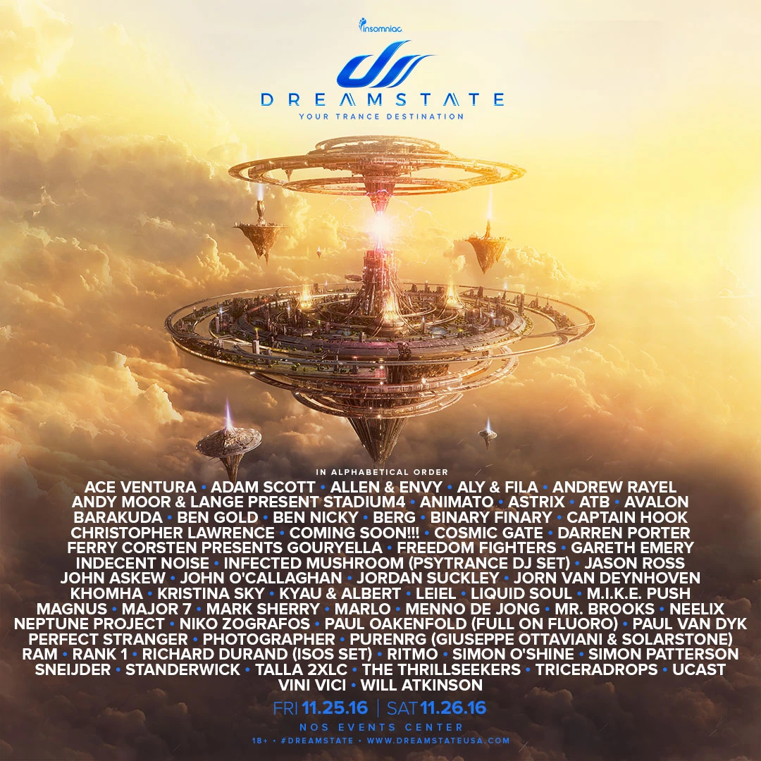 Dreamstate Southern California 2016 | EDM Wiki | Fandom
