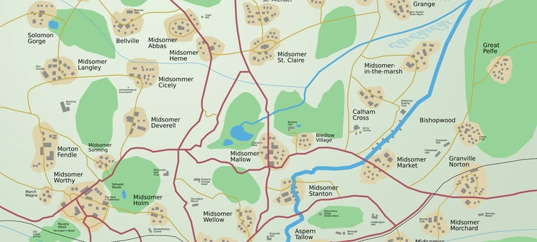 My map of Midsomer | Fandom