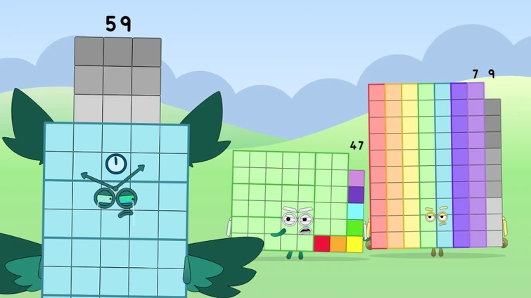 two fanmade numberblocks gossip about fifty-nine | Fandom