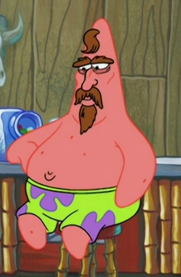 he looks wise, like he has wisdom “Patrick not-star” | Fandom