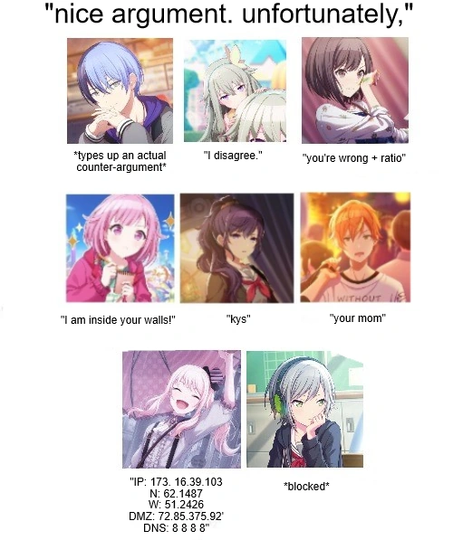 "nice argument. unfortunately," | Fandom