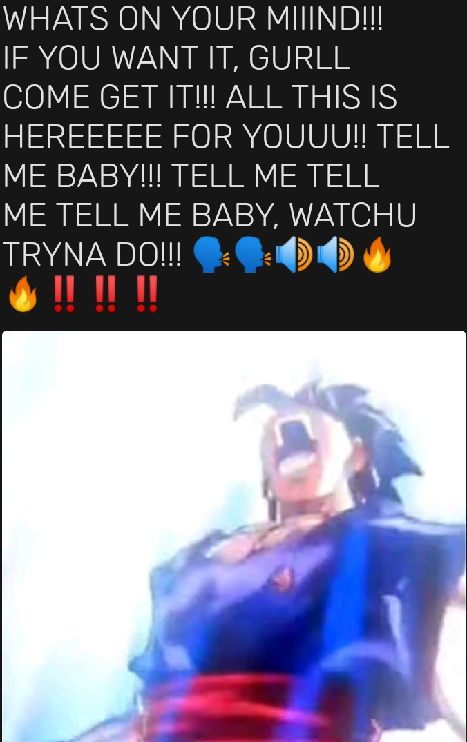 Download some screaming DB pic or gif for this one... | Fandom