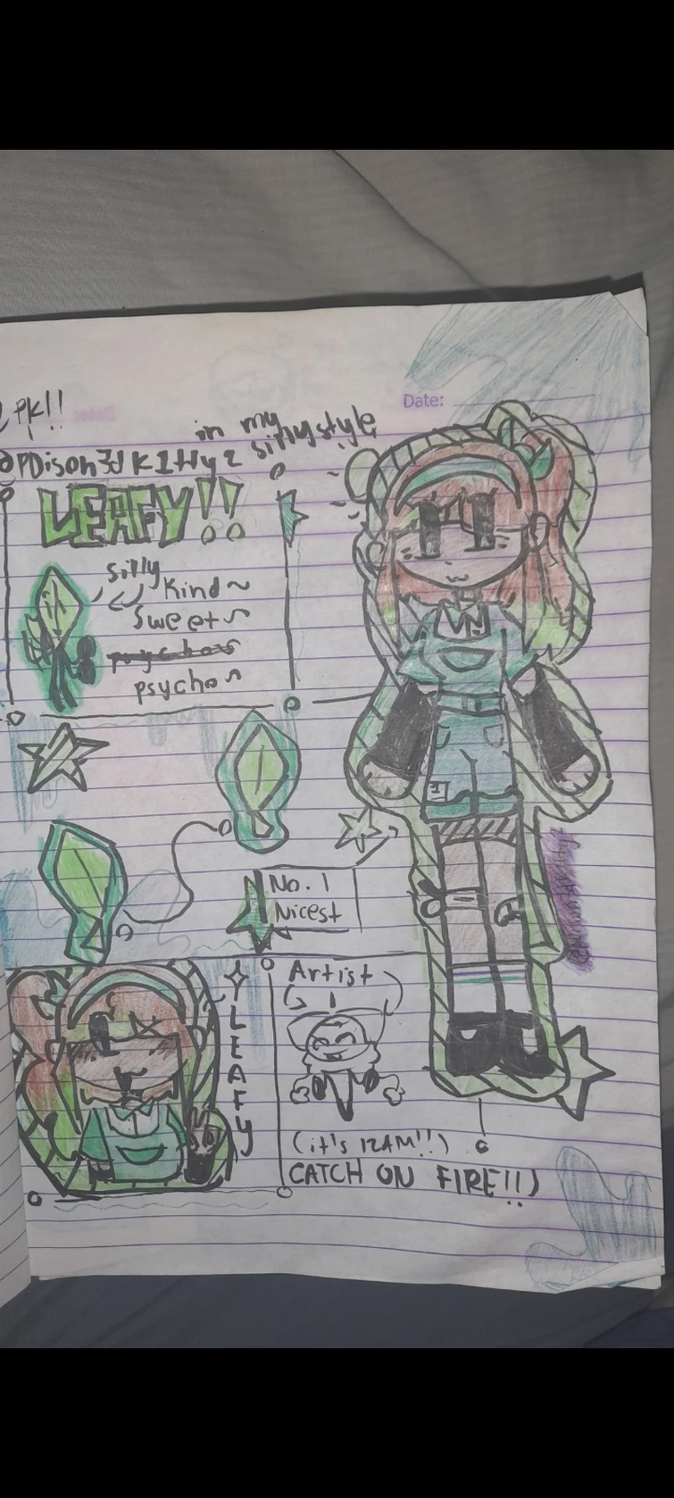 Humanized Leafster | Fandom
