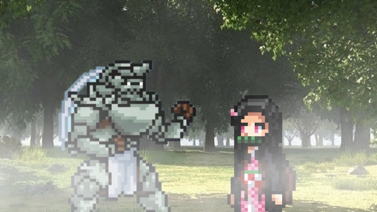 Alphonse vs Nezuko sprite render | Fandom