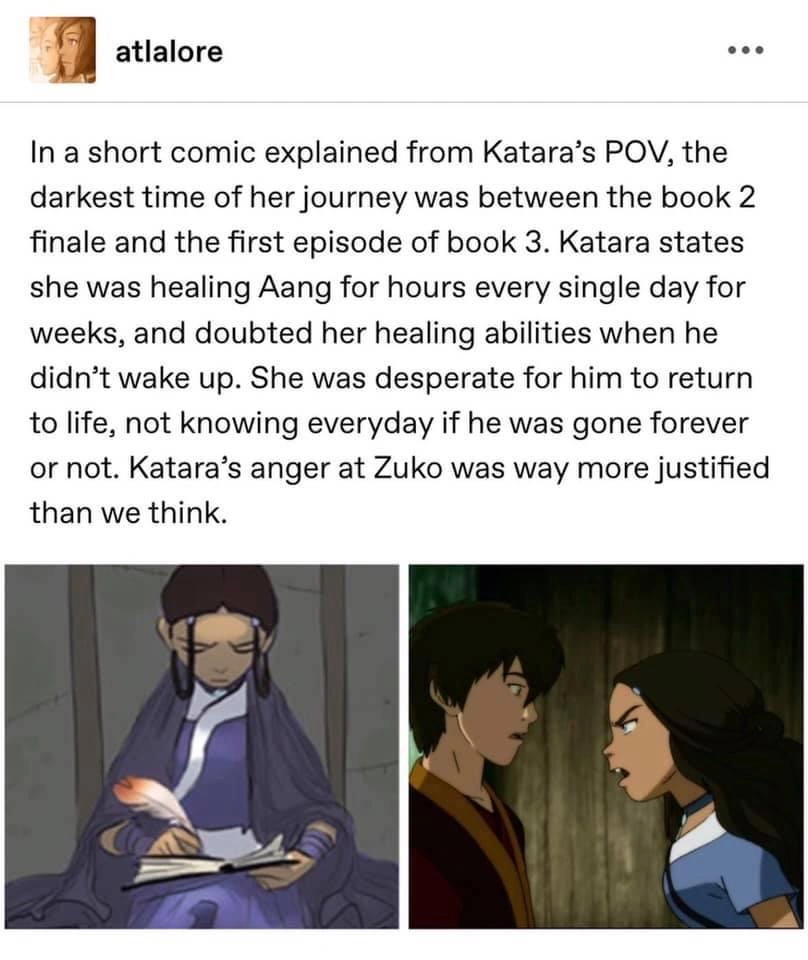 from the atla comic The Lost Adventures, book 2 😭 | Fandom