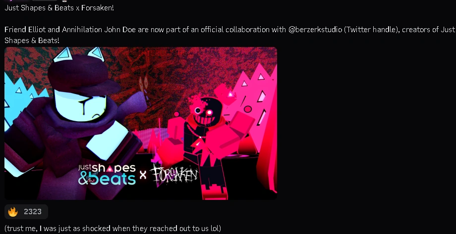 So forsaken is now officially collabed with JSAB :D | Fandom