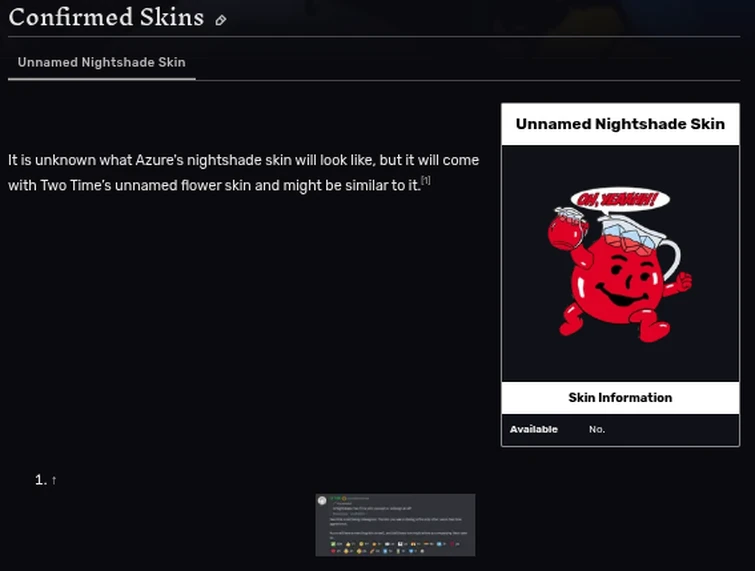 I love Azure's nightshade skin! | Fandom