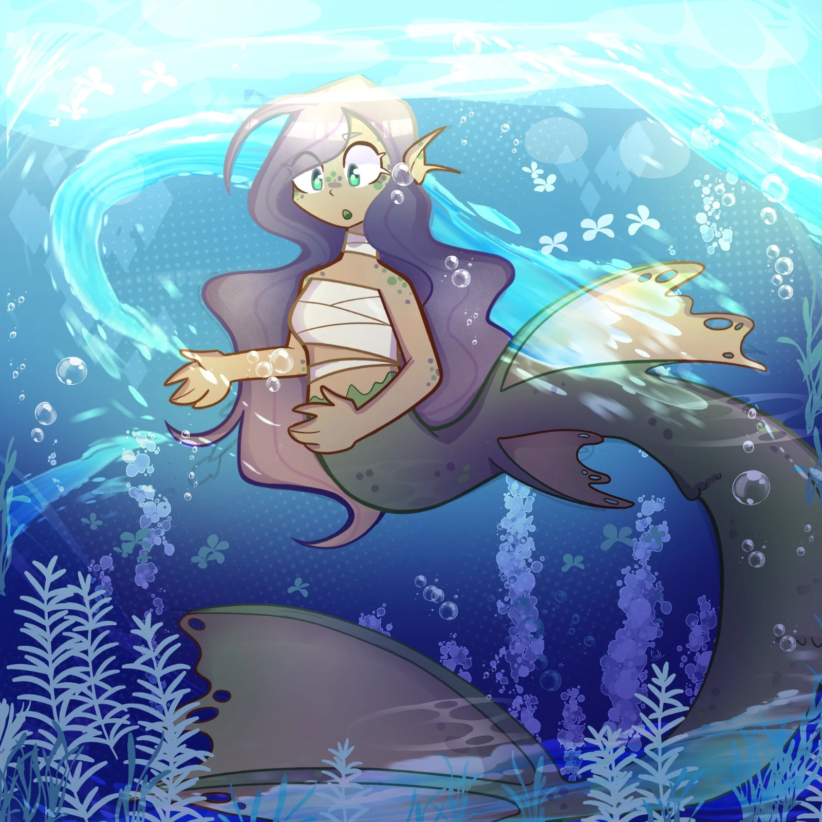 When im bored i draw mermaids because i can't draw legs | Fandom