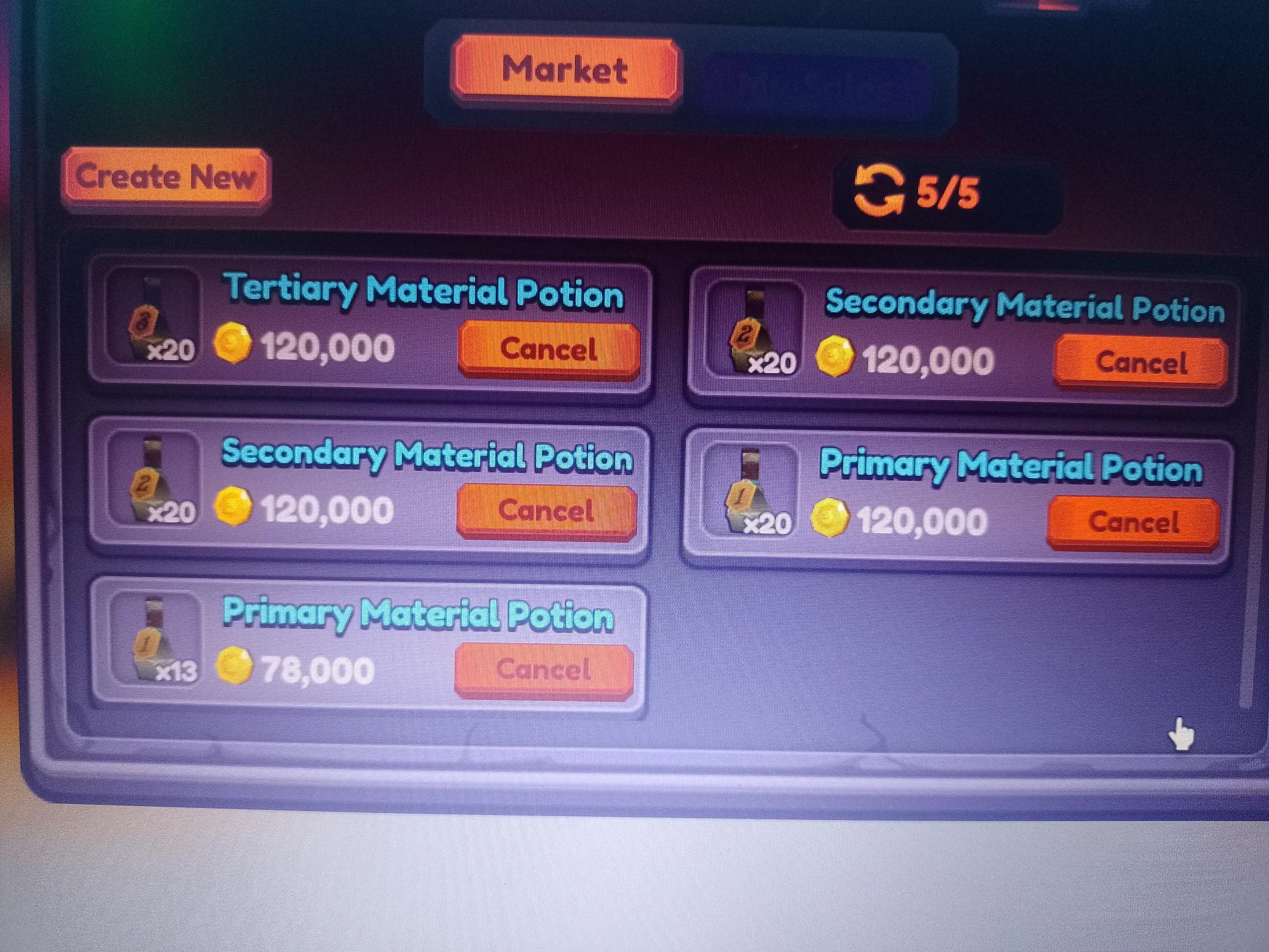 Selling various material potions! | Fandom