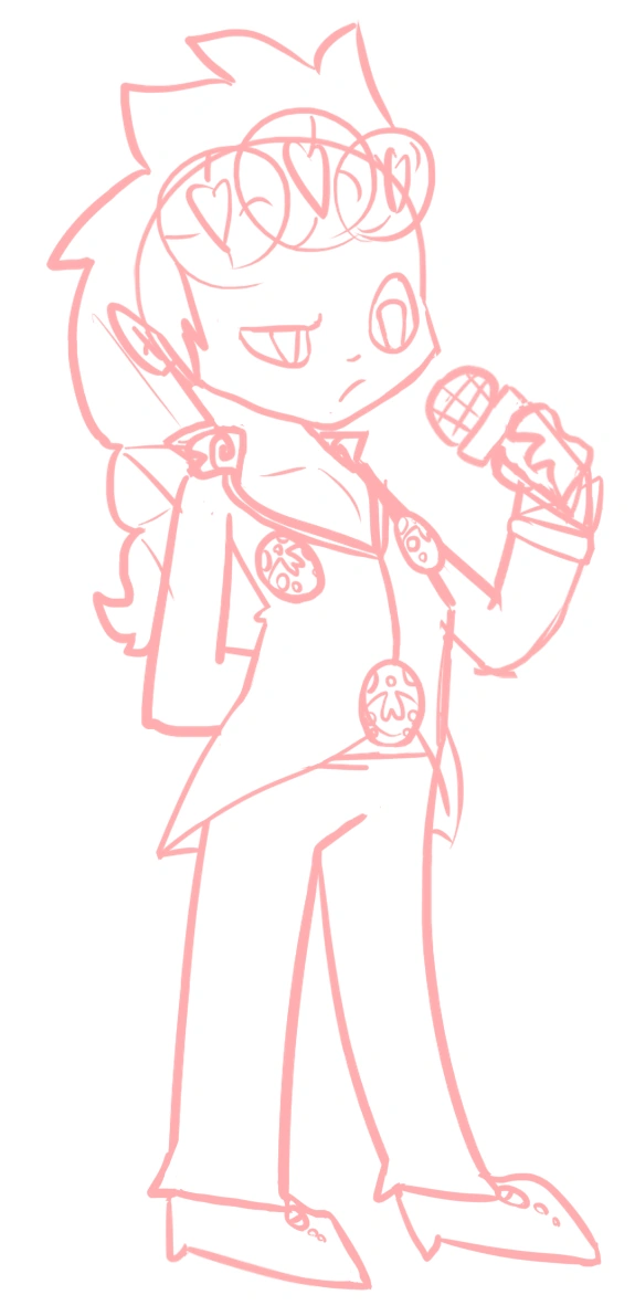 A character from a dif Fandom in fnf style (sketch) | Fandom