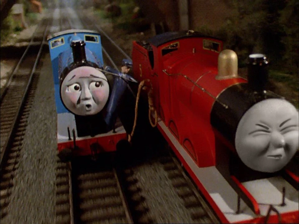 James' wincing face in Series 2 (1986) | Fandom