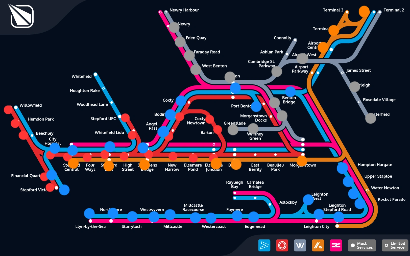 The stations I've driven to in operator colours | Fandom