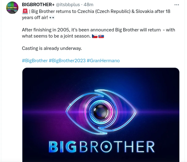 Big Brother is BACK in Czechia and Slovakia* | Fandom