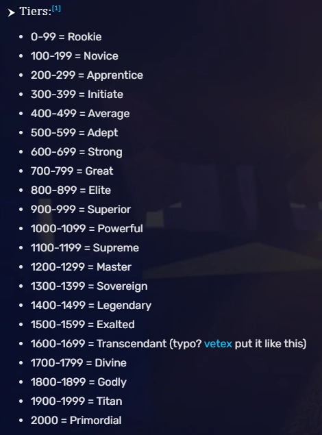 So how we gonna get the tiers if it only goes to level 600 | Fandom