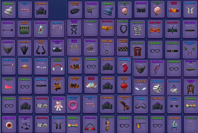 Large Accessory Auction! (180 Accs!, 7 Robux sets) | Fandom