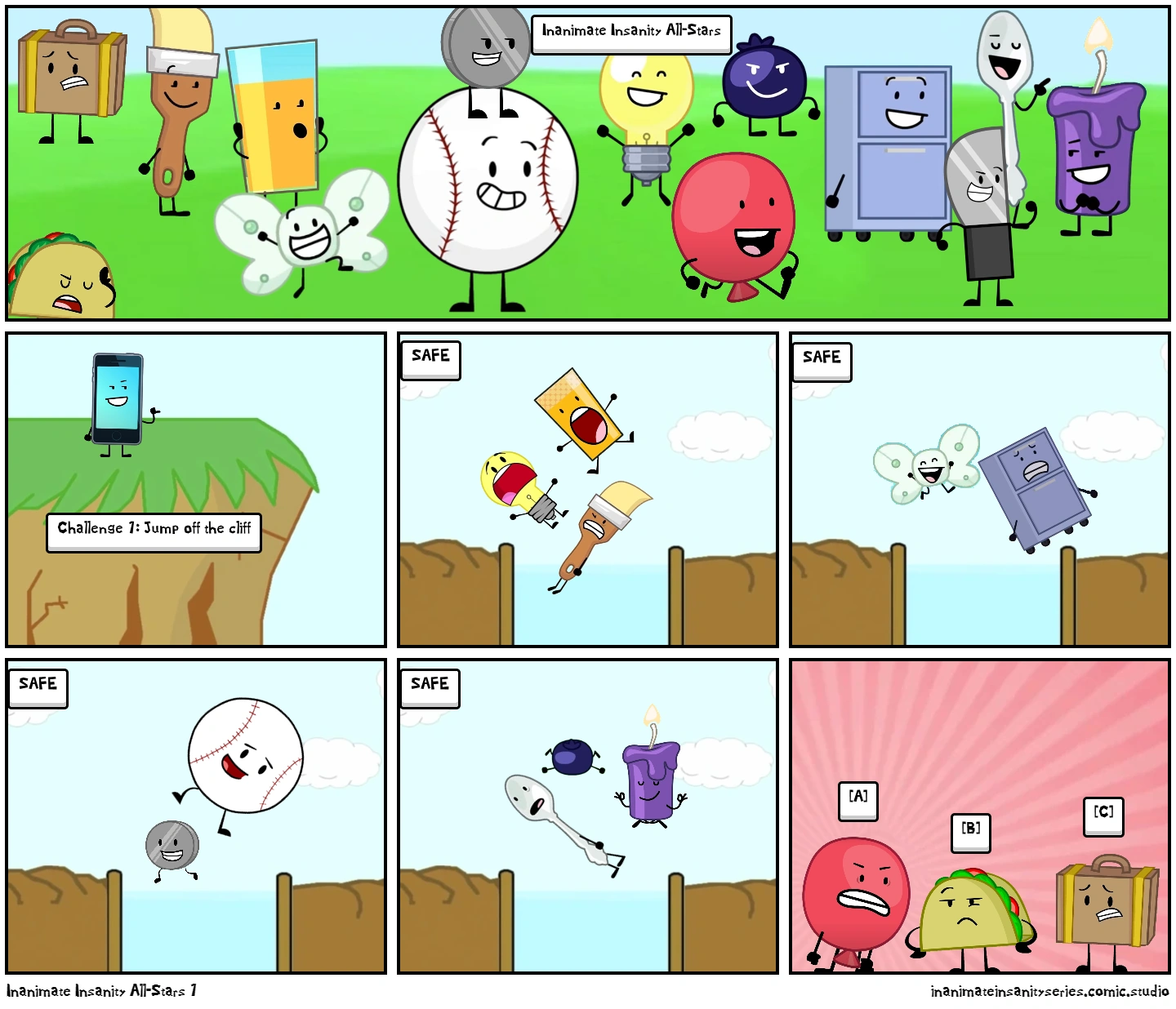 Inanimate Insanity All-Stars 1: The Oh So Crappy Cliff! | Fandom