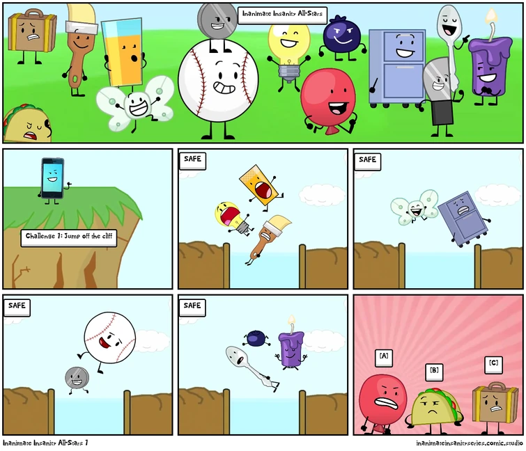 Inanimate Insanity All-Stars 1: The Oh So Crappy Cliff! | Fandom