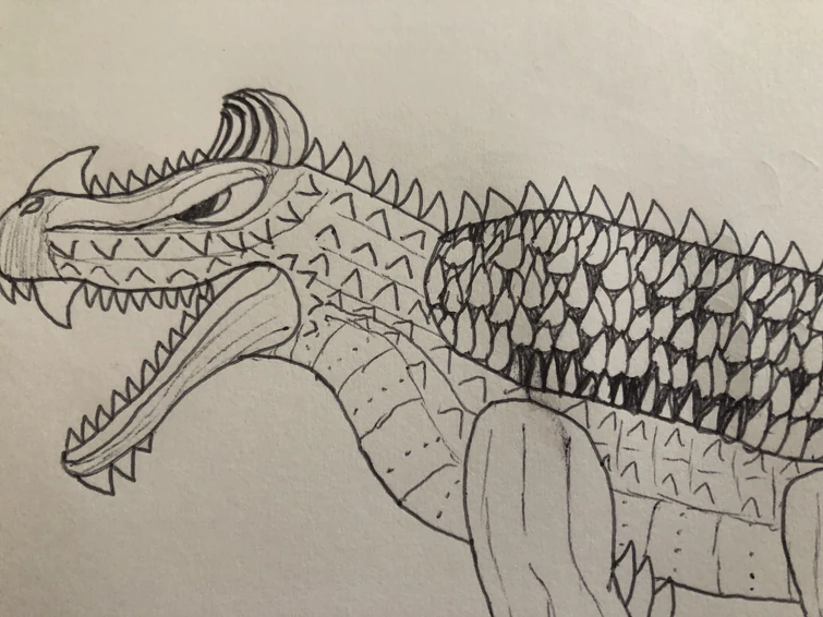 Anguirus Drawing (+Bonus Varan) | Fandom
