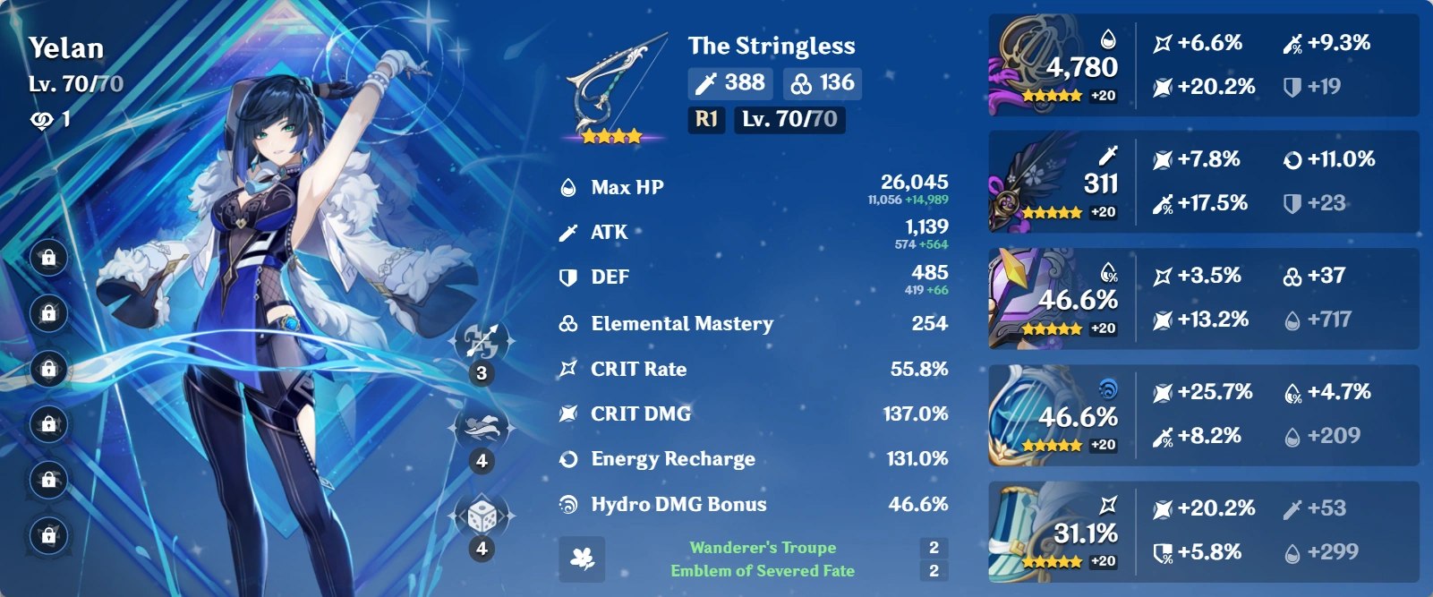 Rate my Yelan build:-) | Fandom