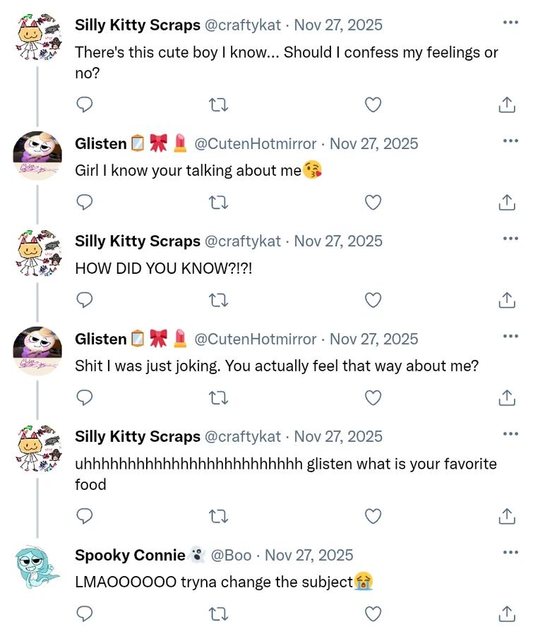 Scraps x glisten tweet | Fandom