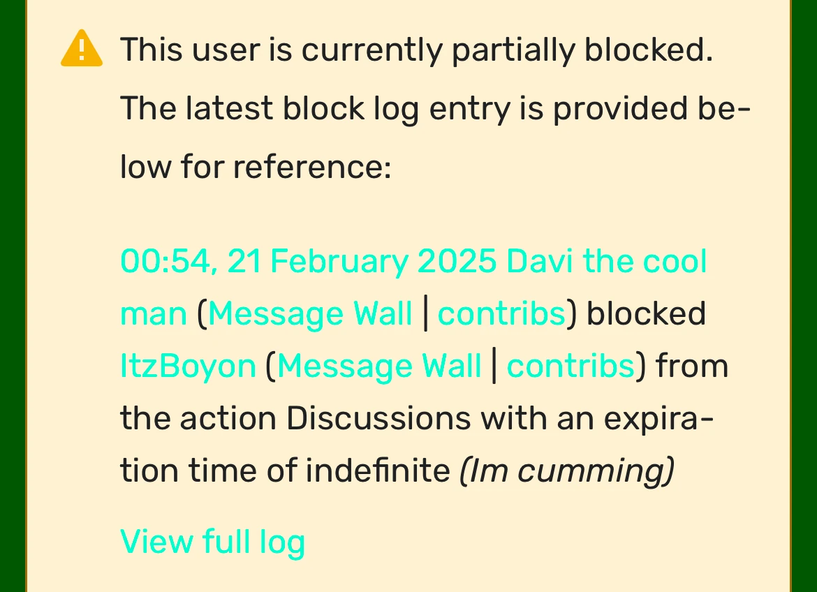 I’ve been banned for no reason | Fandom