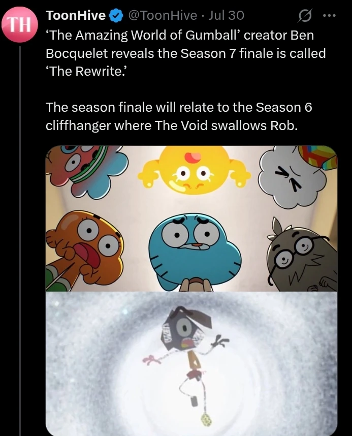 We know what the new finale of gumball s7 it's called "The Rewrite ...