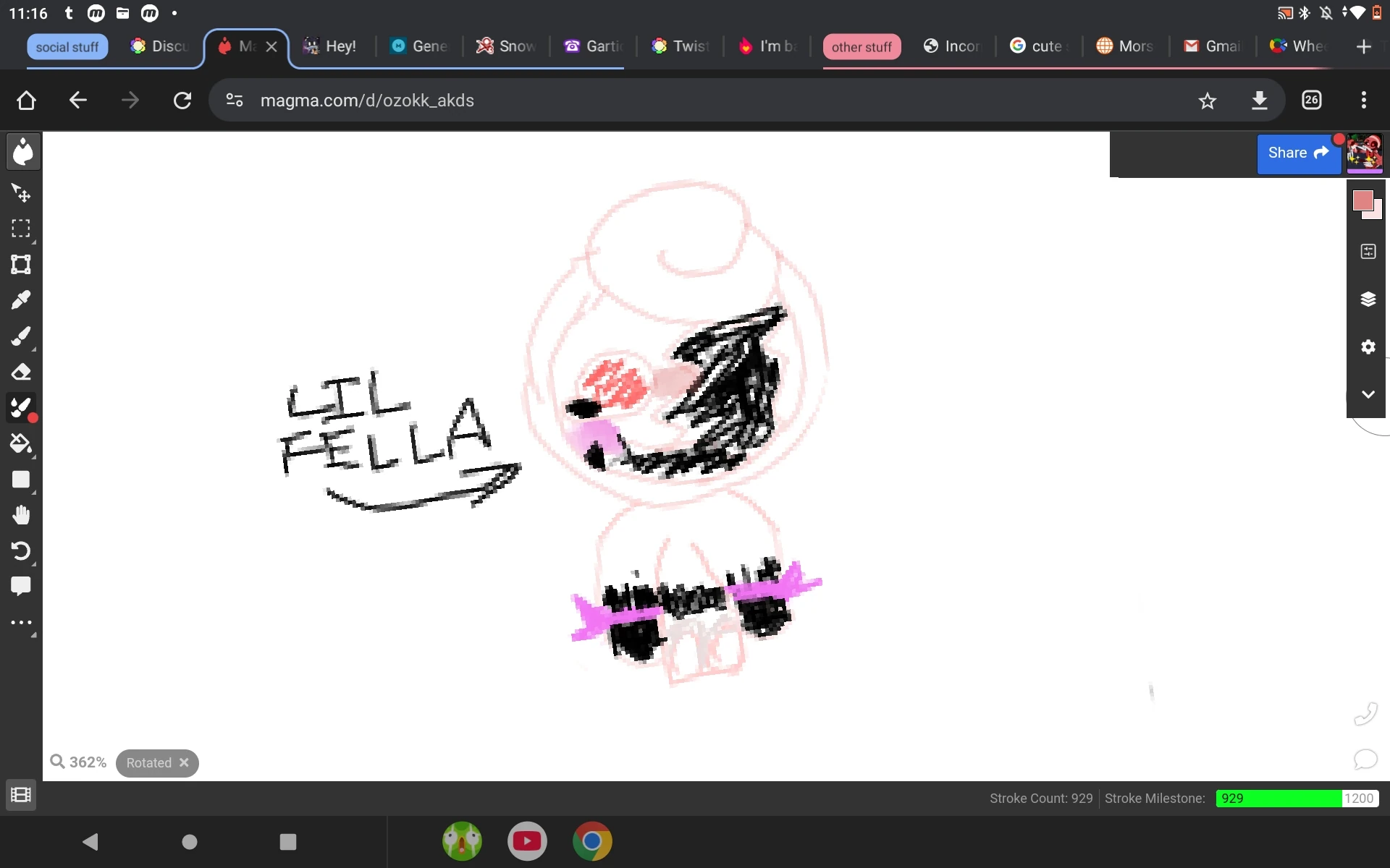 Silly lil Guy I drew on magma | Fandom