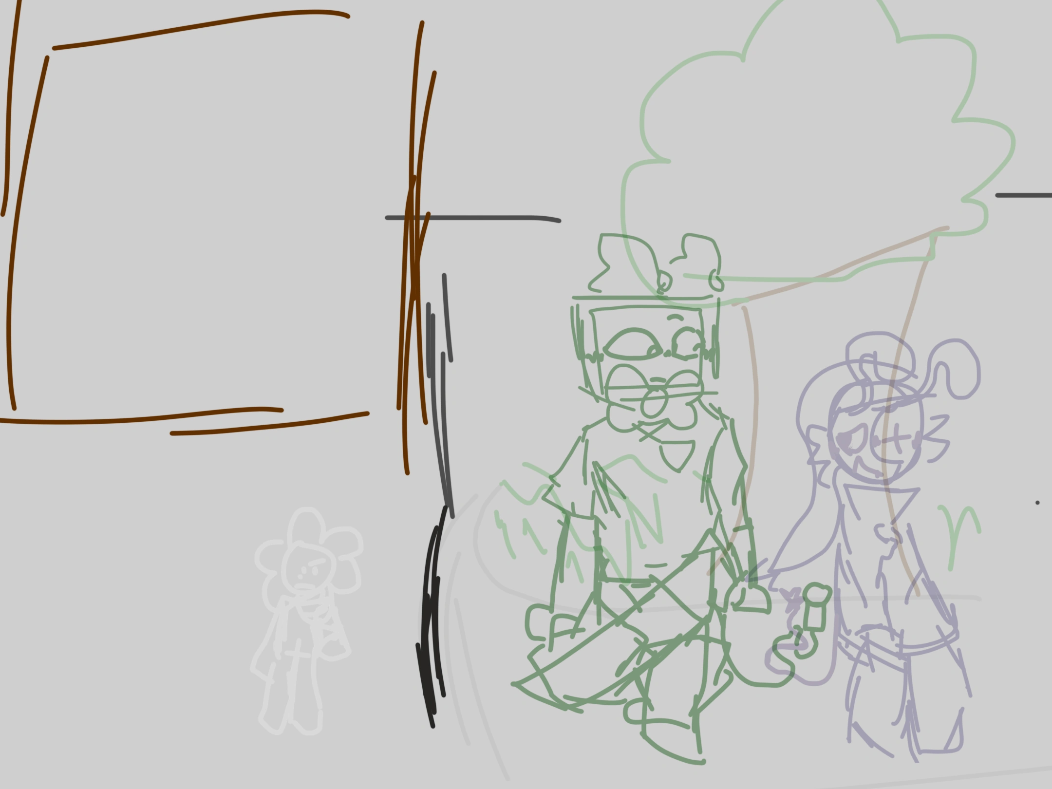 Small MoonFlower angst art sketch I will prob abandon | Fandom