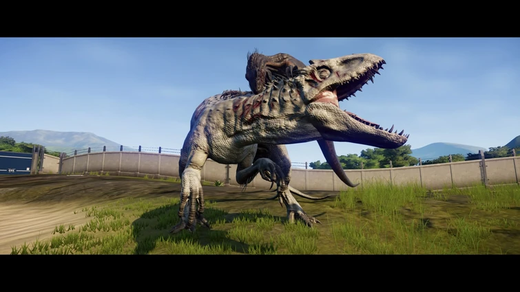I rex vs Indoraptor Screenshots Jurassic World Evolution. | Fandom