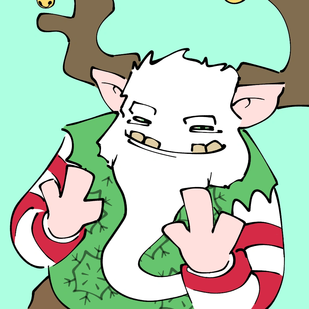 Merry Christmas!! Here's a quick drawing of Yool because I felt like it ...