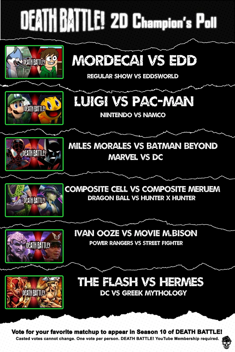My DEATH BATTLE Champion Poll | Fandom