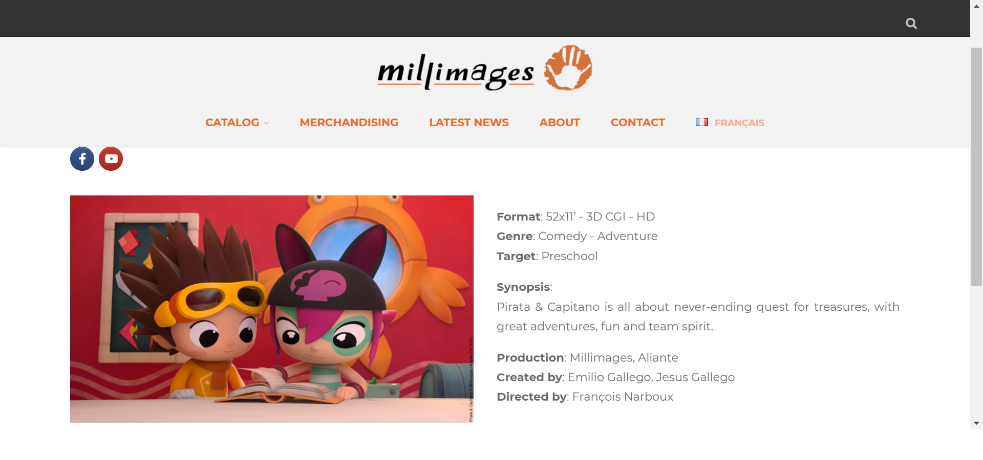if Millimages kept its original logo and defunct website rather than ...