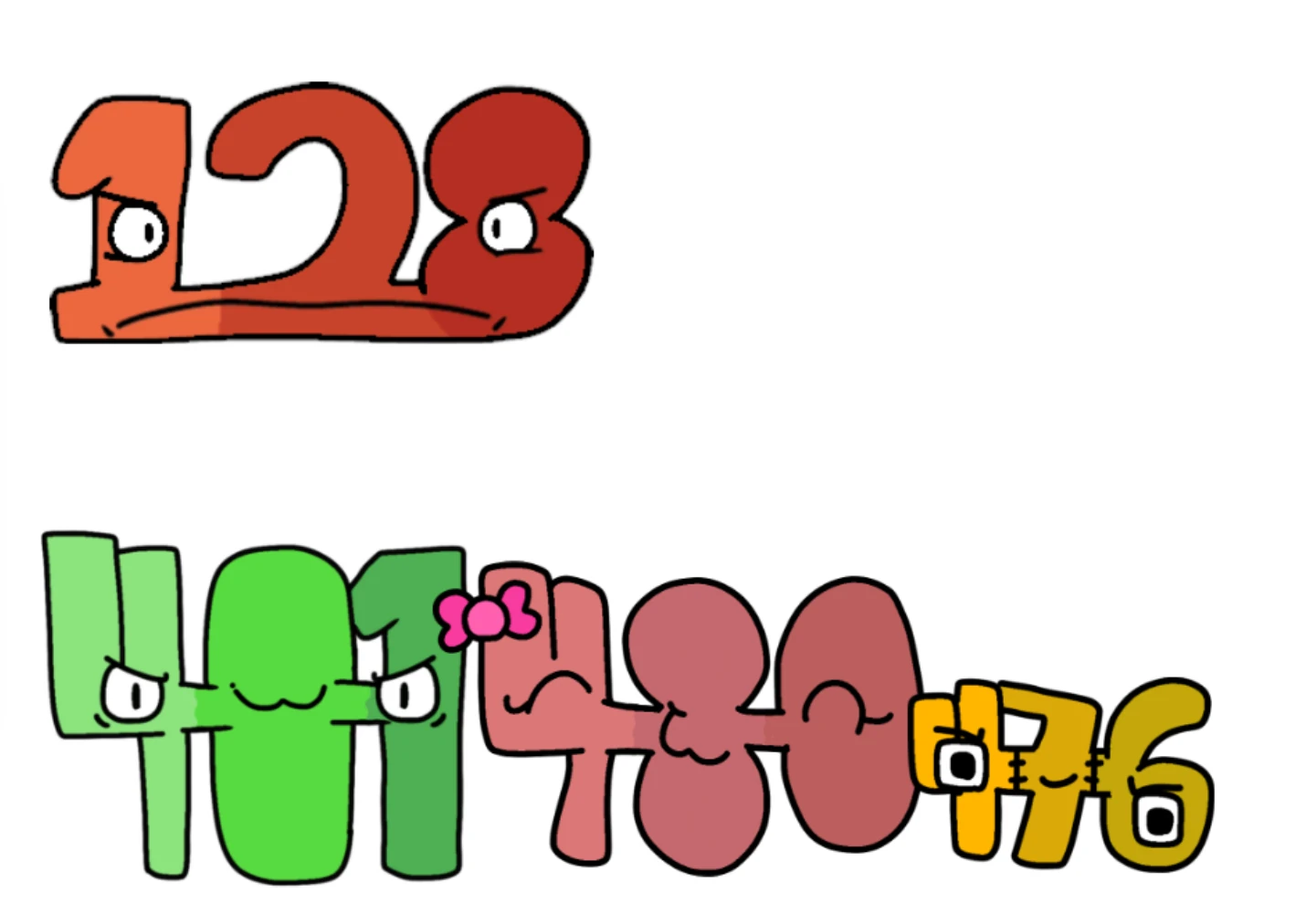 Number Lore 128 401 476 480 BGWOA!!!??? | Fandom